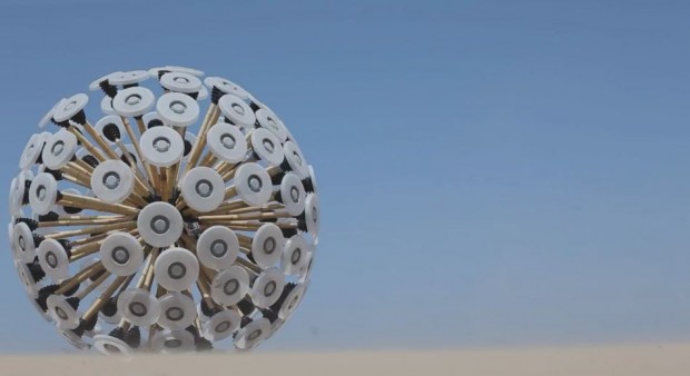 Simulation of landmine clearing with Massoud Hassani's Mine Kafon | R ...